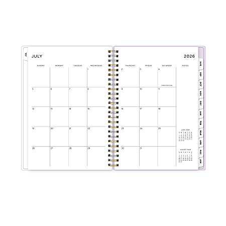 Planner Notes AG Squiggle Stripe Neutral 5.875x8.625 AY26 27 - Office Depot