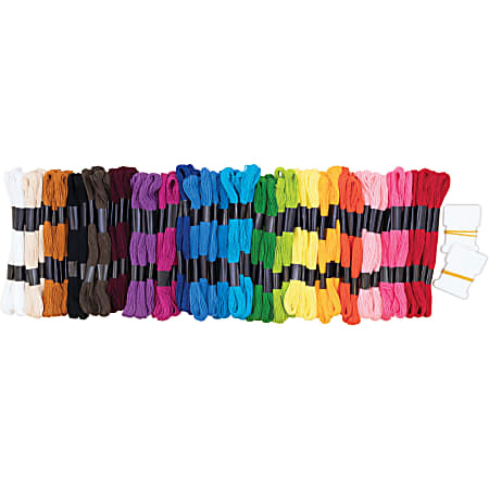Pacon Embroidery Thread Pack Assorted - Office Depot