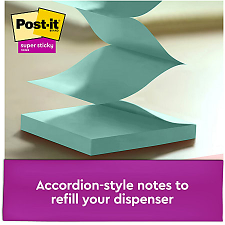 Post it Super Sticky Pop Up Notes 3 in x 3 in 10 Pads 90 SheetsPad 2x ...