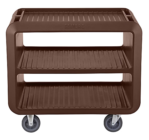 Cambro Service Cart Pro 3 Shelf Plastic Food Service Cart 37 116 H x 23 ...