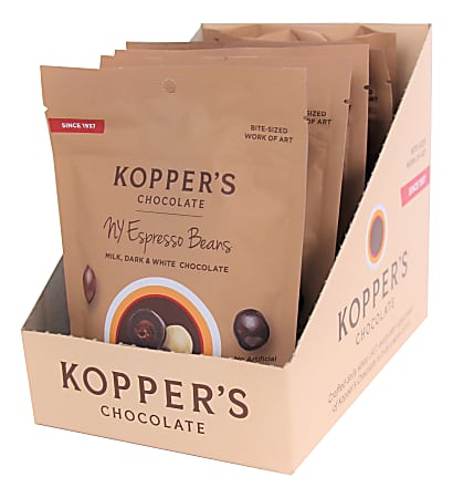 Koppers Chocolate Espresso Beans 4 Oz Bag Assorted - Office Depot