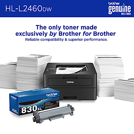 Brother HL L2460DW Wireless Compact Monochrome Laser Printer Duplex and ...