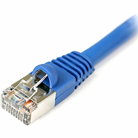 StarTech.com Cat5e Snagless Shielded Patch Cable 3 Blue - Office Depot