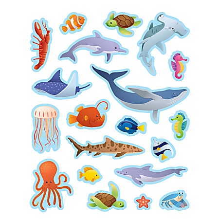 Teacher Created Resources Stickers 2 12 x 12 Ocean Animals 120 Stickers ...