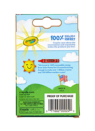 Crayola Crayons Assorted Colors Pack Of 24 Crayons - Office Depot