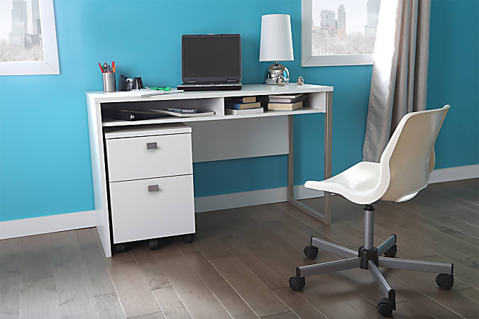 South Shore Interface 45 W Computer Desk Pure White - Office Depot