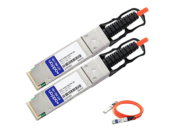 AddOn 7m Cisco Compatible QSFP AOC 40GBase direct attach cable QSFP M to QSFP M 7 m fiber optic ...