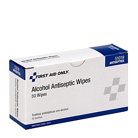 First Aid Only First Aid Alcohol Pads Box of 50 - Office Depot