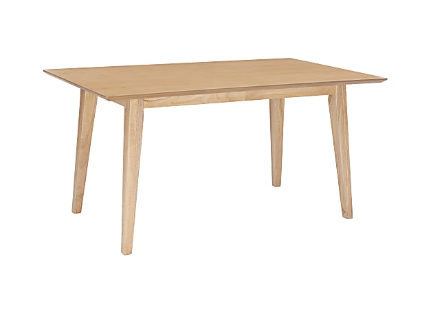 Powell Pederson Dining Table 30 H x 60 W x 36 D Natural - Office Depot