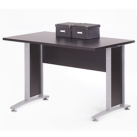 Tvilum Scanbirk Prima 5 Foot Desk With Metal Legs Coffee - Office Depot