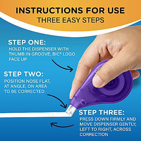 BIC Wite Out EZ Correction Tape 478 1316 White Pack Of 18 Dispensers ...