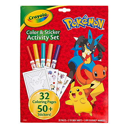 Crayola Color Sticker Activity Set Pok mon Pack Of 3 Sets - Office Depot