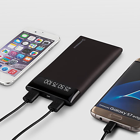 HyperGear Dual USB Portable Battery Pack 16000 mAh Black 14044 - Office ...