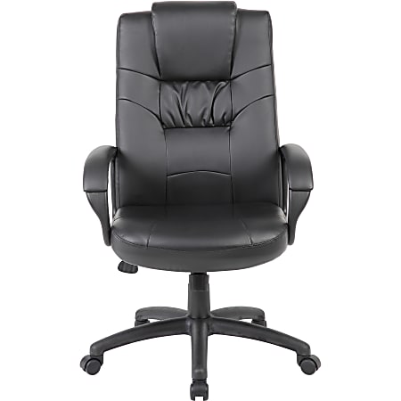 Boss Office Products Silhouette Ergonomic Bonded Leather High Back ...