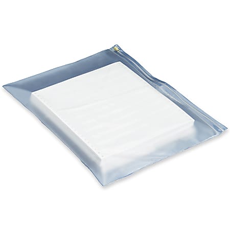 Anglers Data Batch Bag With Card Pocket 16 14 x 12 12 Clear - Office Depot