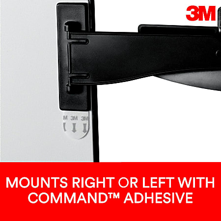 3M Monitor Mount Dual Document Clip Black - Office Depot