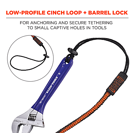 Ergodyne Squids 3104Fx Tool Lanyard 38 OrangeGray - Office Depot