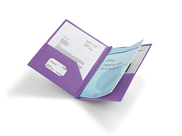Office Depot 2 Pocket School Grade Poly Folder With Prongs Letter Size ...