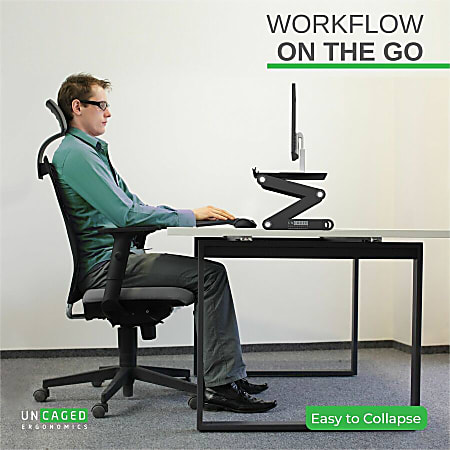 WorkEZ Monitor Stand Adjustable Height Tilt Computer Monitor Riser ...