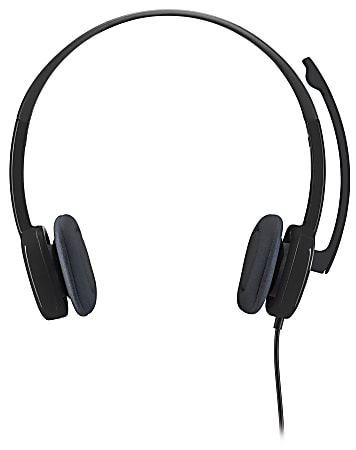 Logitech H151 On Ear Stereo Headset Black - Office Depot