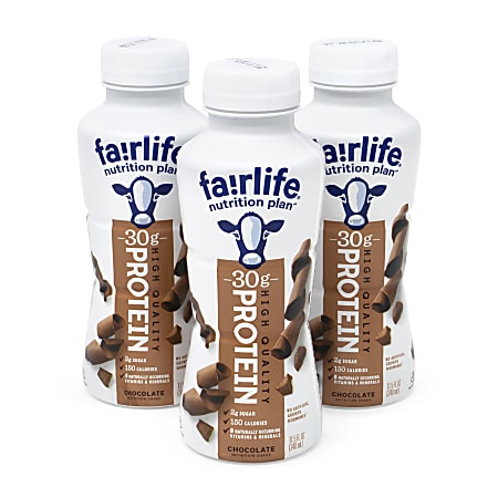 FAIRLIFE High Protein Chocolate Nutrition Shakes 11.5 Oz Pack Of 12 ...