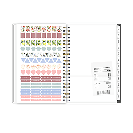 2027 Blue Sky Midnight Garden WeeklyMonthly Planning Calendar 5x8 ...