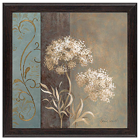 Timeless Frames Supreme Espresso Floral Art 10 x 10 Delicate Beauty In ...