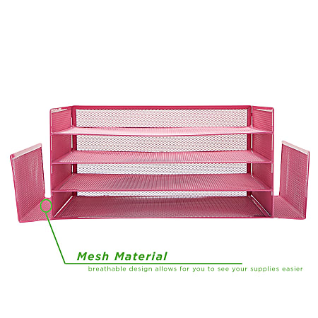 Mind Reader Network Collection 4 Tier 6 Compartment Storage Desktop ...