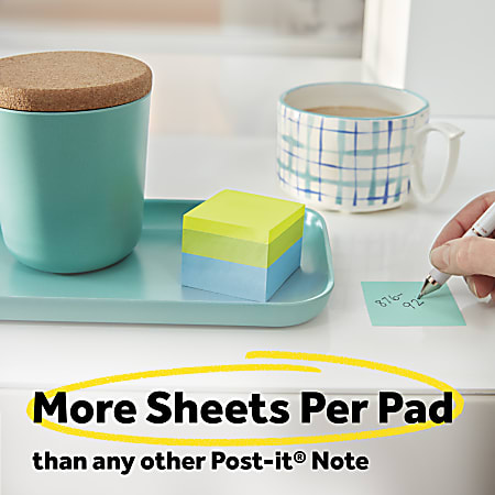 Post it Notes 3 Pads 400 Sheets 1 78 in x 1 78 in Clean Removal School ...