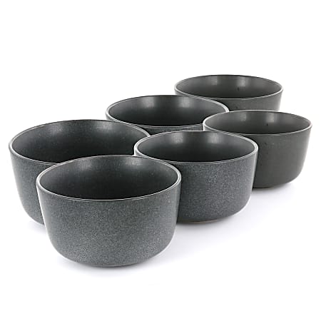 Our Table Landon 6 Piece Round Stoneware Bowl Set 5 12 Truffle - Office ...