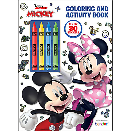 mickey and minnie mouse coloring book