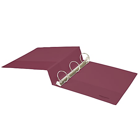 Office Depot 3 Ring Durable View Binder 2 Round Ring Berry Plum ...