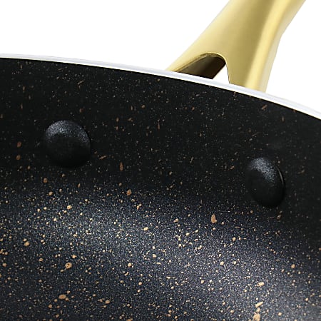 Gibson Home Ellsworth Aluminum Nonstick Frying Pan 12 BlackGold ...