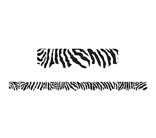zebra print border