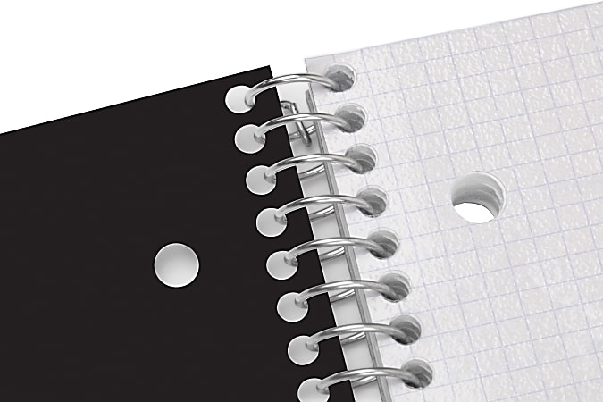 Office Depot Brand Stellar Poly Notebook 8 12 x 11 1 Subject Quadrille ...