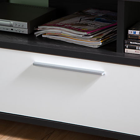 South Shore Reflekt TV Stand With Drawers For TVs Up To 60 Gray OakPure ...