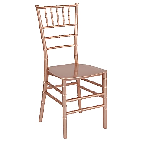 Flash Furniture HERCULES Series Resin Stackable Chiavari Chair Rose ...