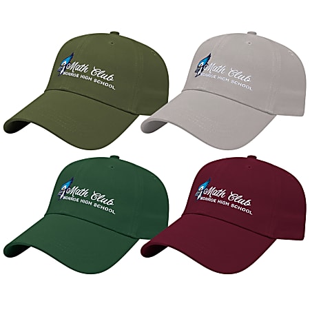 Custom Embroidered Low Profile Cap One Size - Office Depot