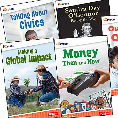Teacher Created Materials iCivics Community Social Awareness 5 Book Set ...