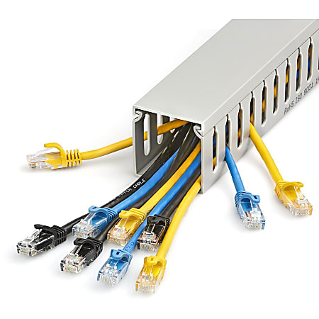 StarTech.com Cable Management Raceway wAdhesive Tape 78in Network Cable ...