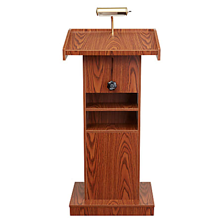 Oklahoma Sound The Orator Lectern Medium Oak - Office Depot