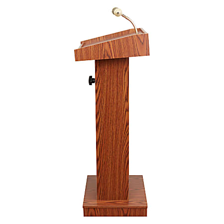 Oklahoma Sound The Orator Lectern Medium Oak - Office Depot