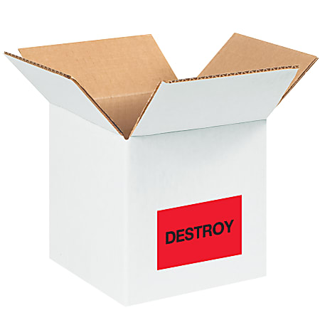 Tape Logic Preprinted Special Handling Labels DL1146 Destroy Rectangle ...