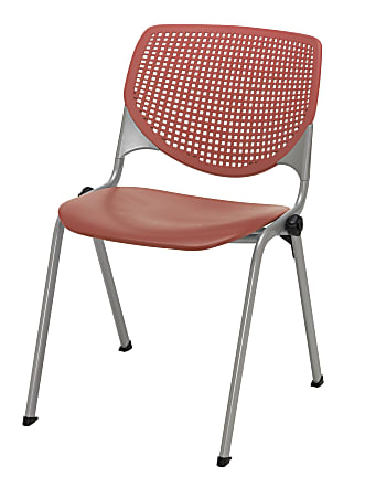 KFI Studios KOOL Stacking Chair CoralSilver - ODP Business Solutions