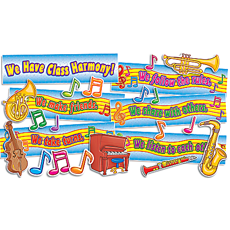 Scholastic Mini Bulletin Board We Have Classroom Harmony - Office Depot