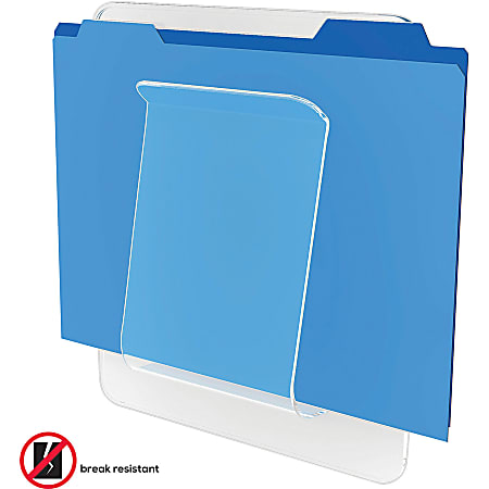 Deflecto Wall Mount File And Chart Holder 1 Compartment 10 x 2 x 10 12 ...