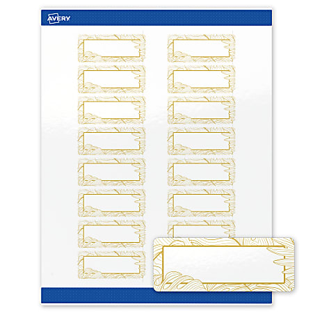 Avery Printable Labels With Sure Feed Technology S00 EVV Rectangle 1 x ...