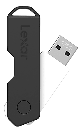 Lexar JumpDrive TwistTurn2 USB 2.0 Flash Drive 128GB Black LJDTT2 ...
