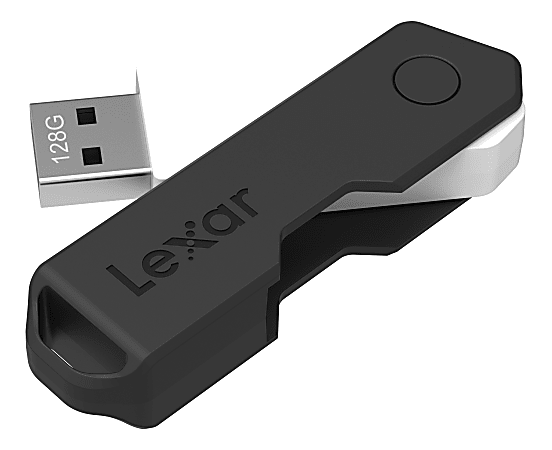 Lexar JumpDrive TwistTurn2 USB 2.0 Flash Drive 128GB Black LJDTT2 ...