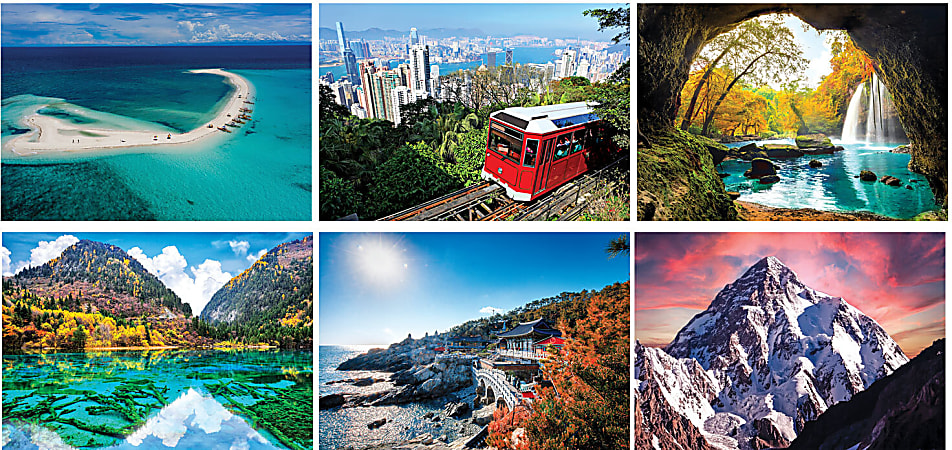 Custom Scenic Asia Spiral Wall Calendar 11 x 17 - Office Depot